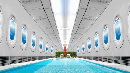 Emirates airline introduce swimming pool, see-through lounge aboard ...