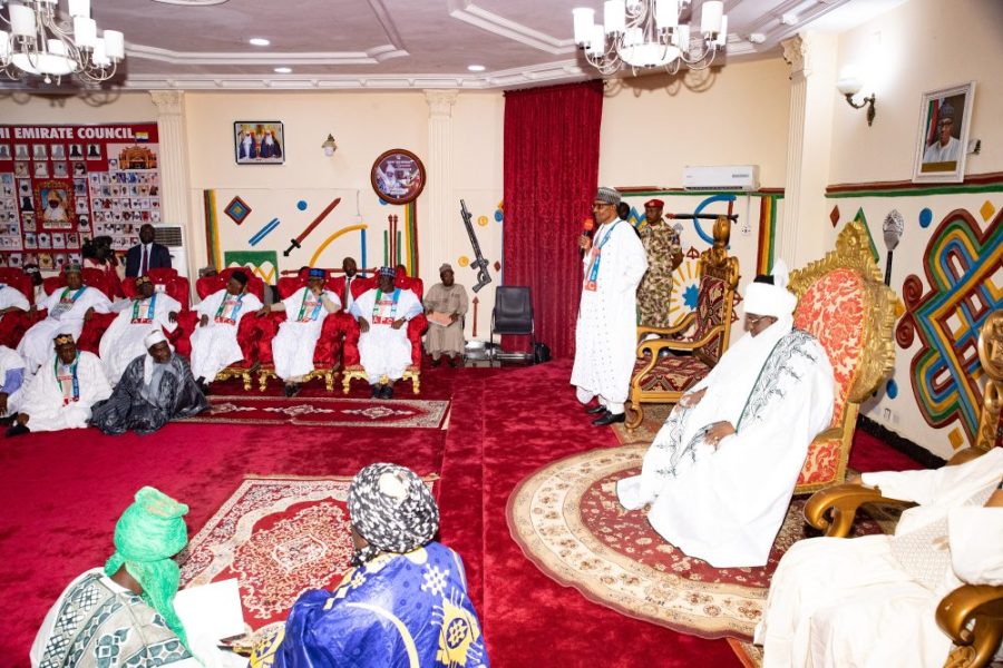 The Day In Pictures: President Buhari visits Emir of Bauchi | Per ...