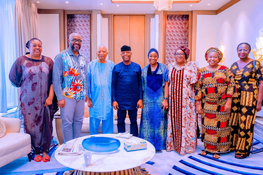 The Day in Pictures: VP Osinbajo pays condolence visit to Sir ...