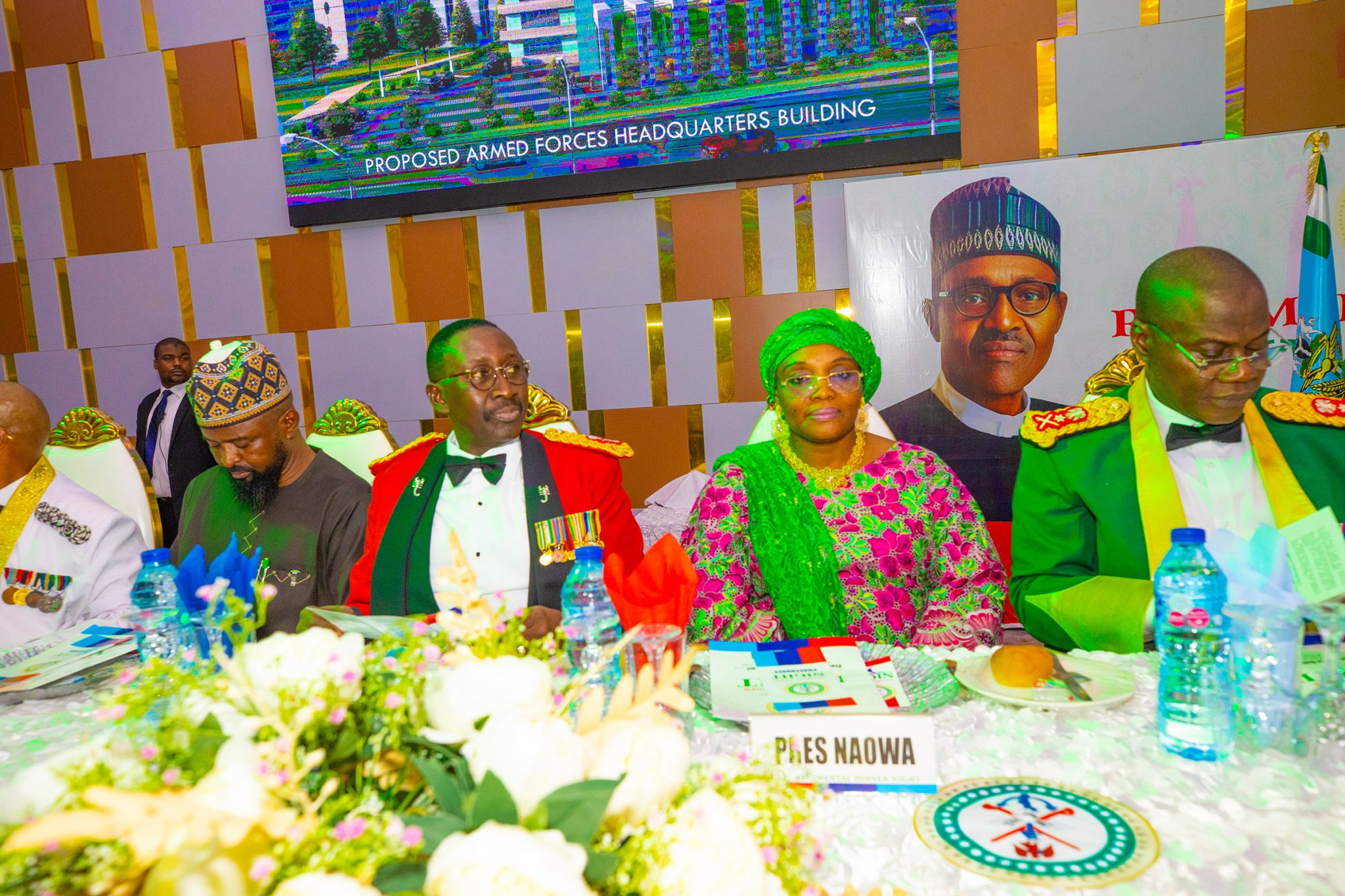The Day in Pictures: Pres. Buhari Attends Regimental Dinner Night | Per ...