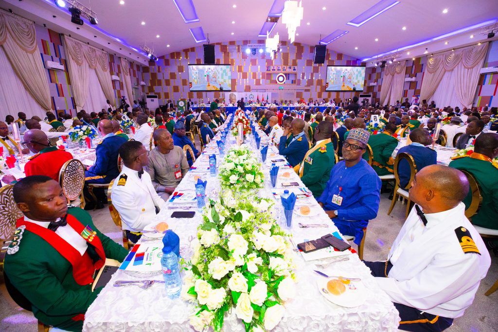 The Day in Pictures: Pres. Buhari Attends Regimental Dinner Night | Per ...