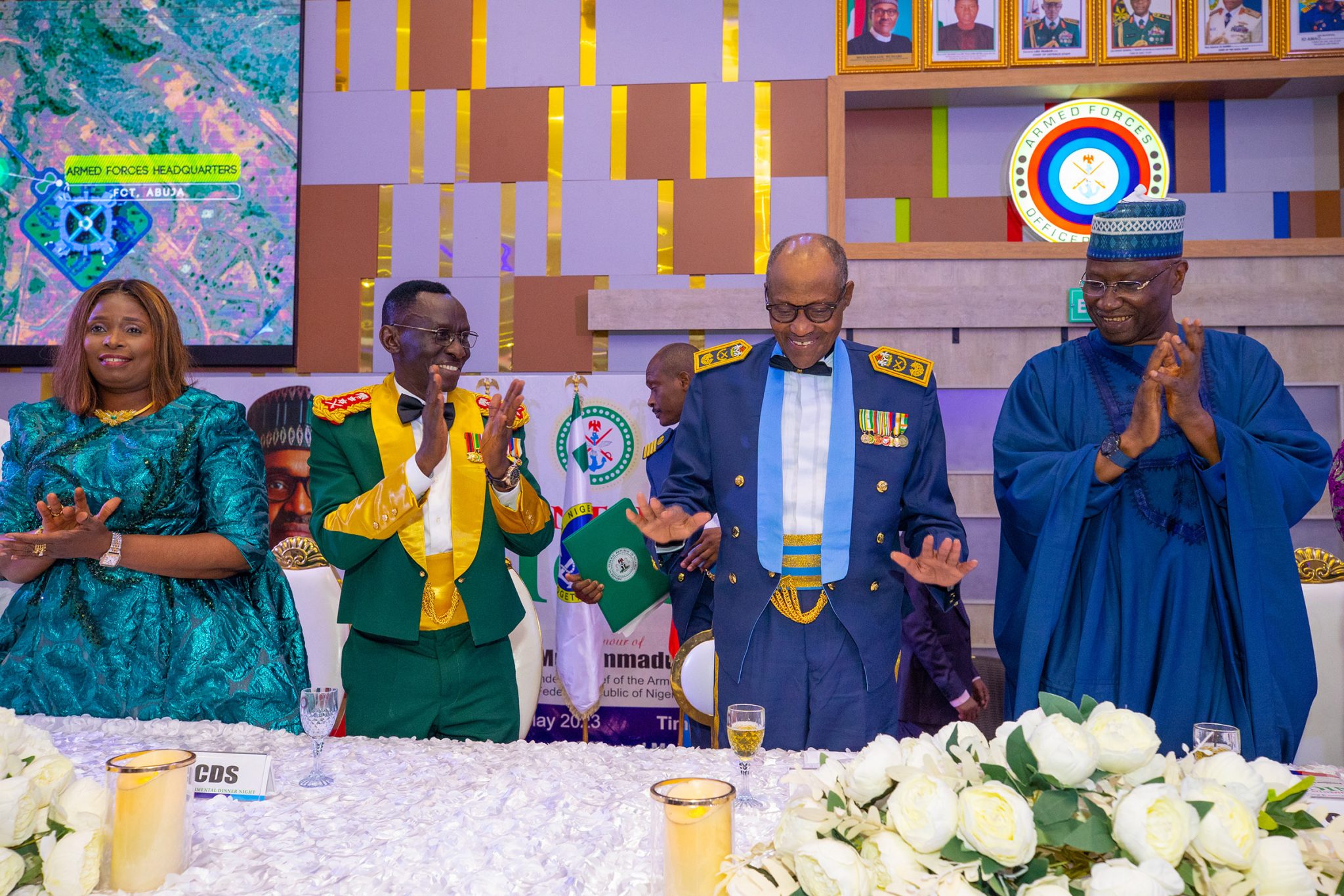 The Day in Pictures: Pres. Buhari Attends Regimental Dinner Night | Per ...