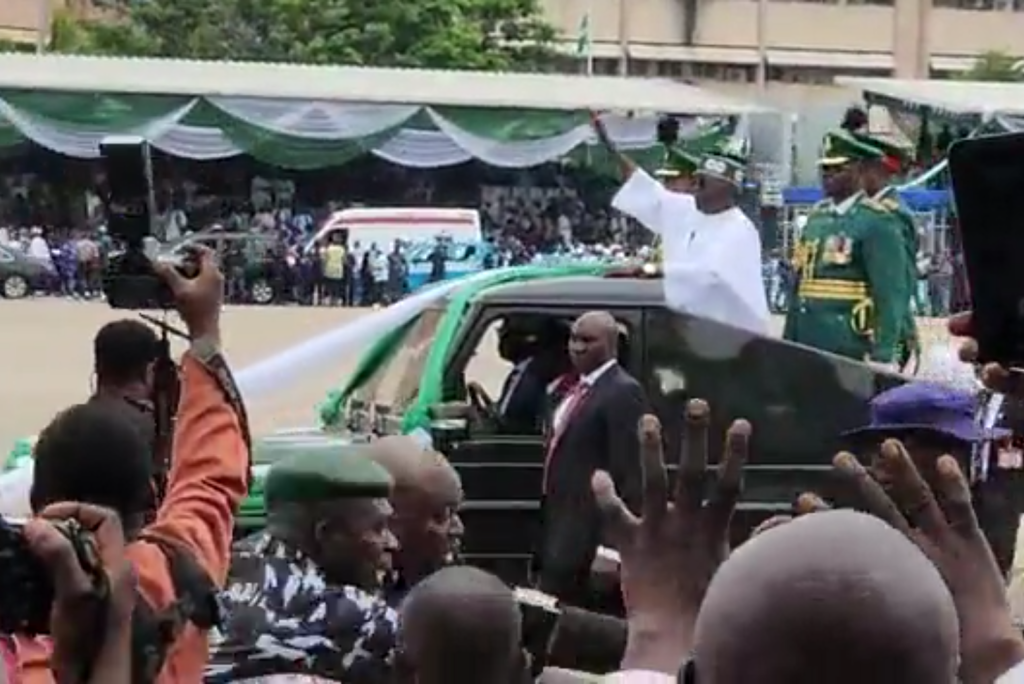 Watch moment Pres. Bola Tinubu was sworn in as the 16th democratically-elected President of ...
