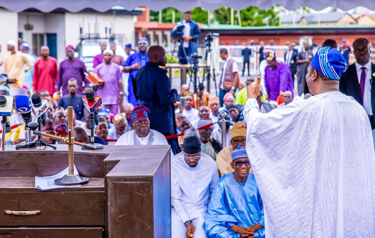 The Day in Pictures: Pres. Bola Ahmed Tinubu Observes Eid Prayers with ...