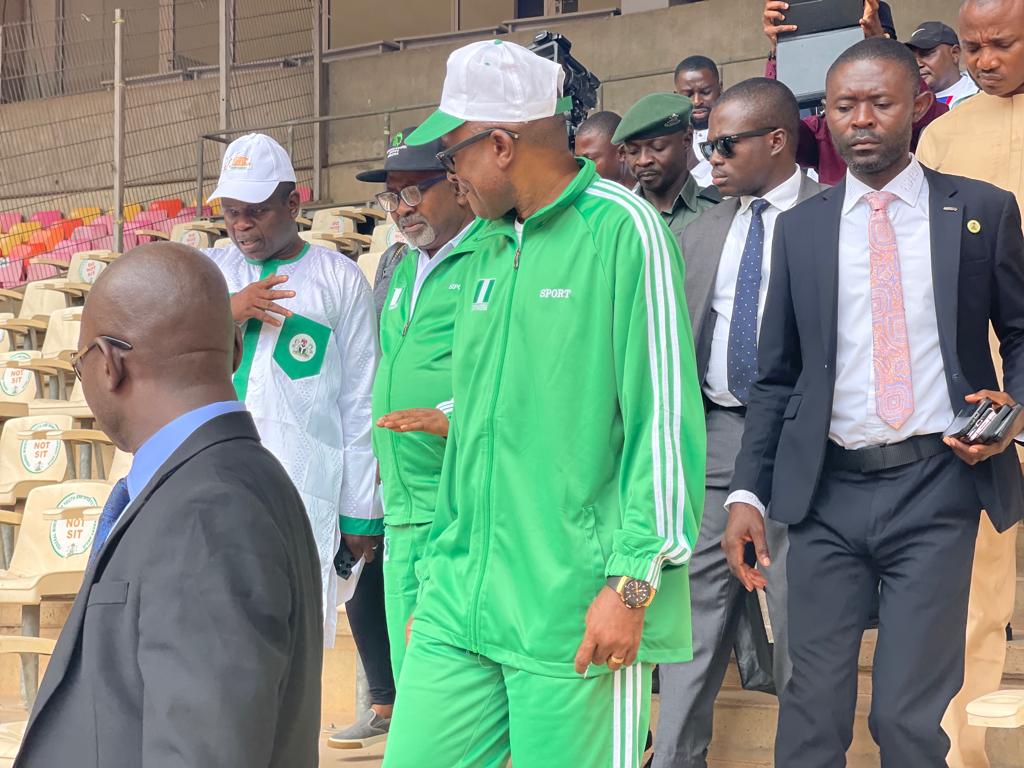 The Day in Pictures: Minister of Sports Sen John Enoh undertakes ...